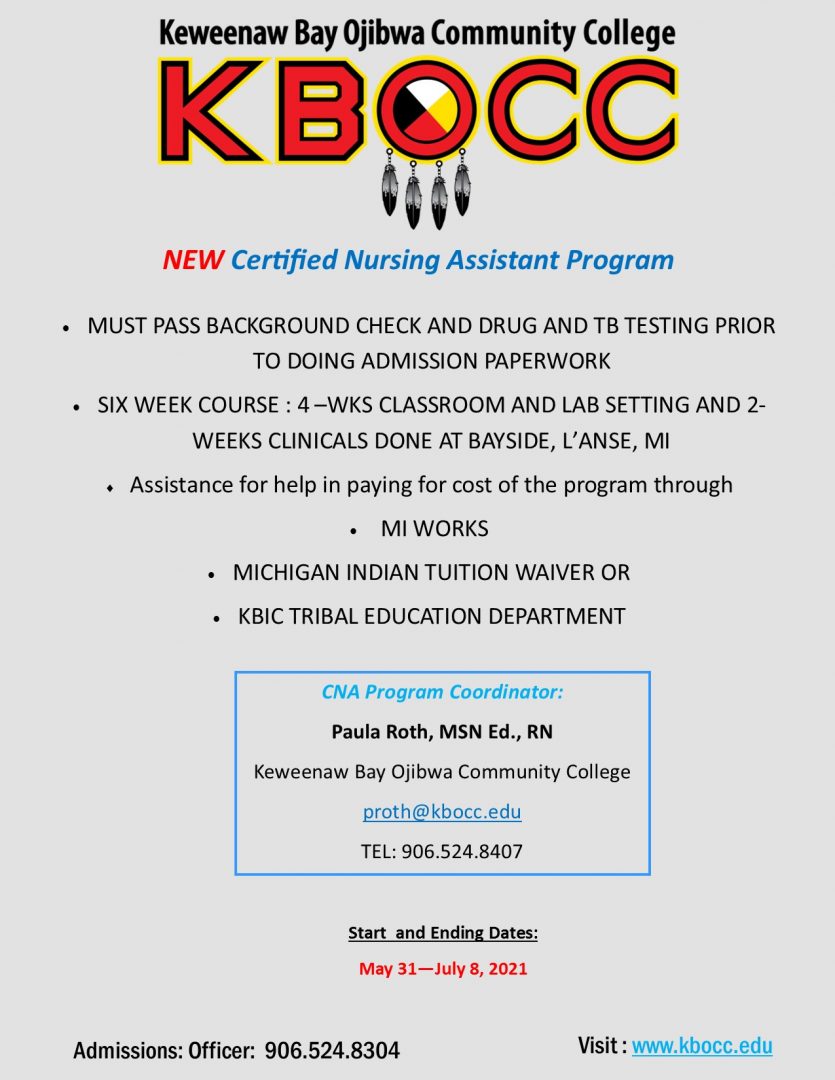News & Events – Keweenaw Bay Ojibwa Community College