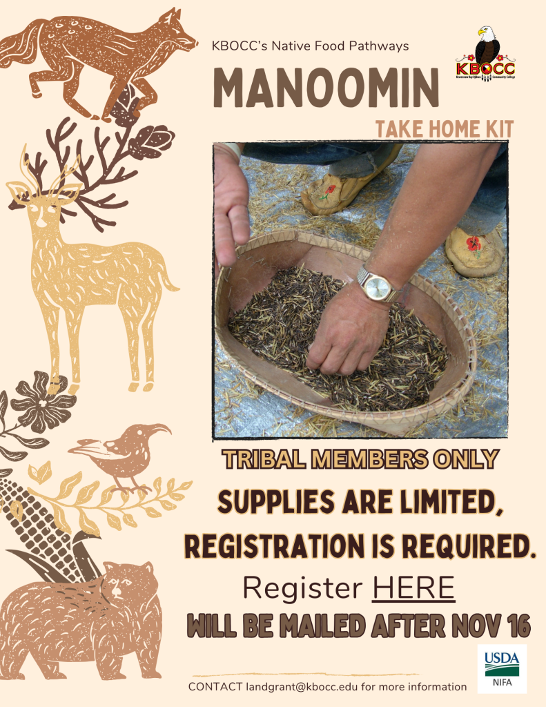 Manoomin Take-Home Kit – Keweenaw Bay Ojibwa Community College