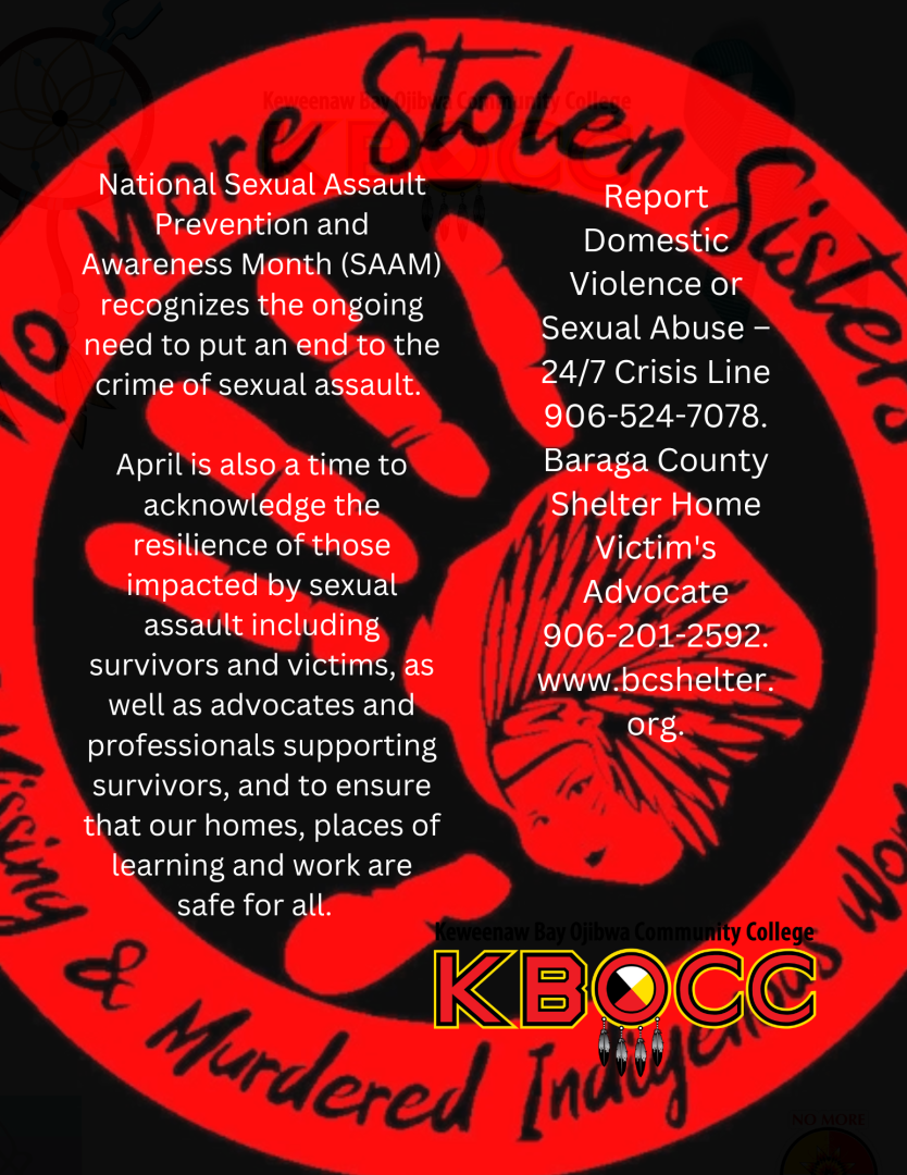 National Sexual Assault Prevention And Awareness Month Saam Keweenaw Bay Ojibwa Community